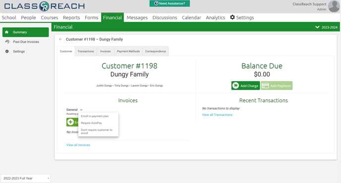 Using AutoPay for Financial Payments